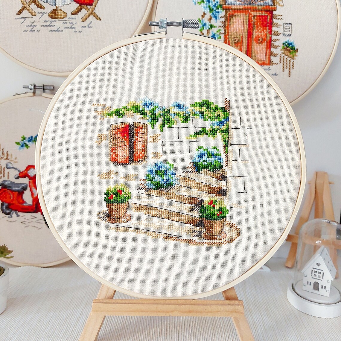 ROMAN STAIRS PDF File Instant Download Modern Counted - Etsy