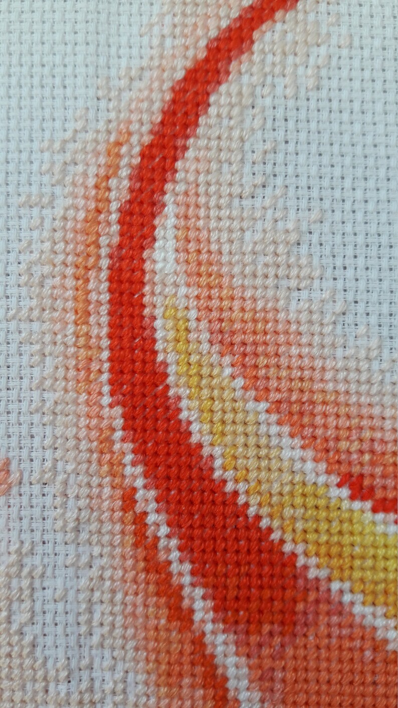 Two Elements. Fire. Counted Cross Stitch Pattern With the | Etsy
