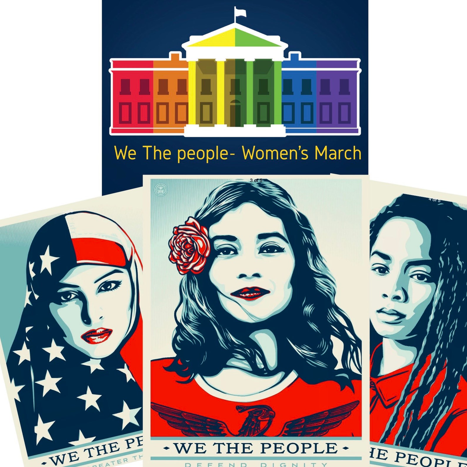 WE THE PEOPLE Women’s March Public Posters - Etsy