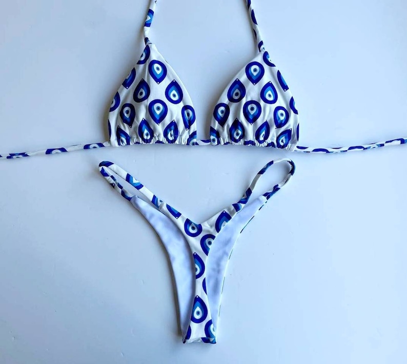 Bikini Afrodite Greek Eye Classic Thong Bikini Low Rise With V Front