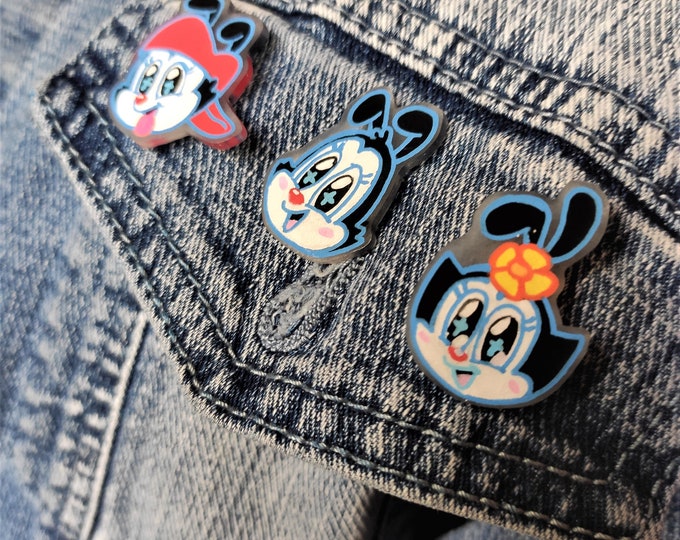 Kawaii Animaniacs Pins - Yakko, Wakko, Dot - Etsy