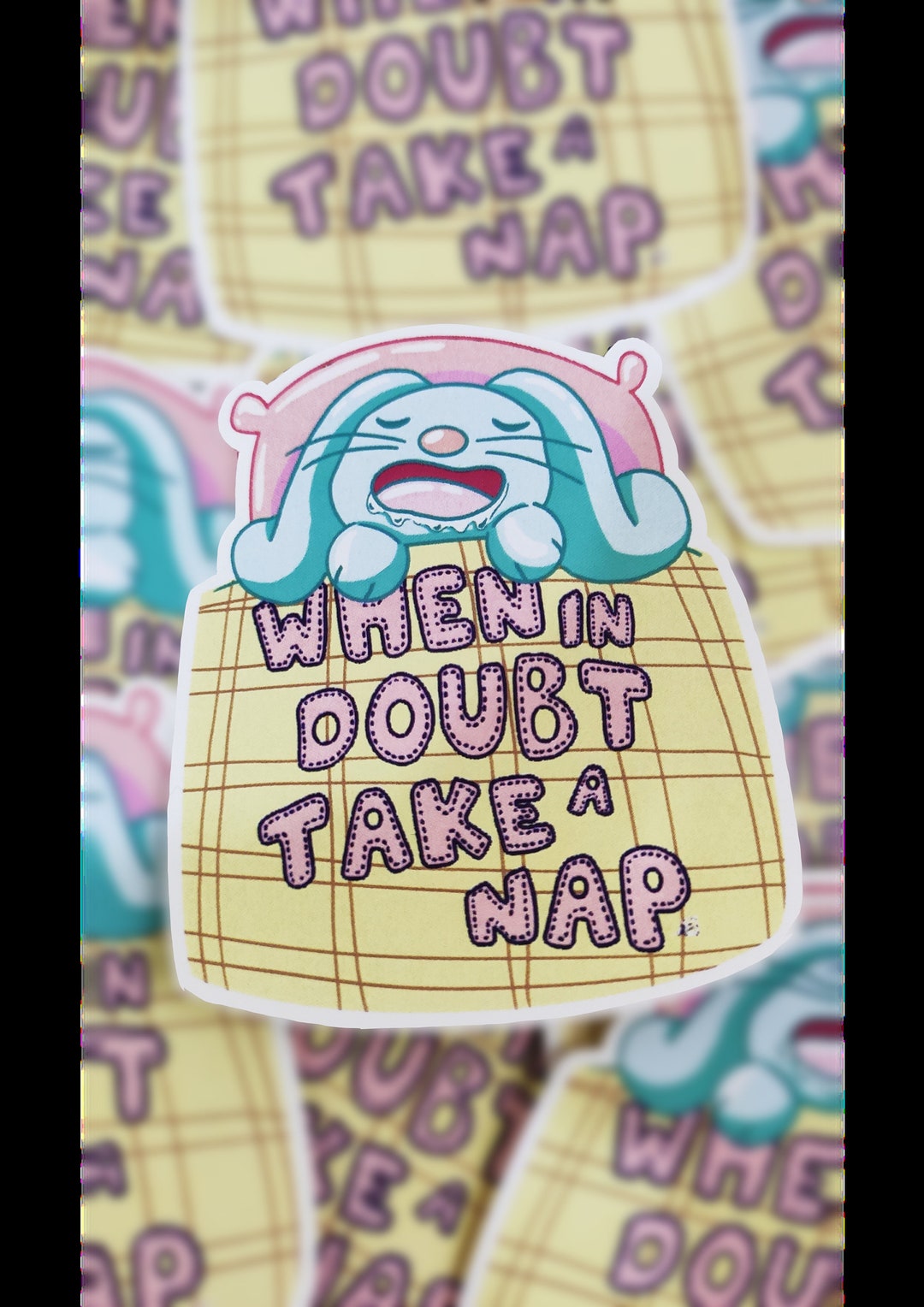 When in Doubt Take a Nap - Nap Time Decals - Cute Sleeping ...