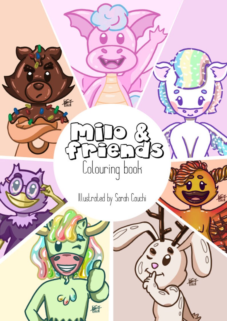 Libro para colorear Milo y sus amigos libro para colorear - Etsy México