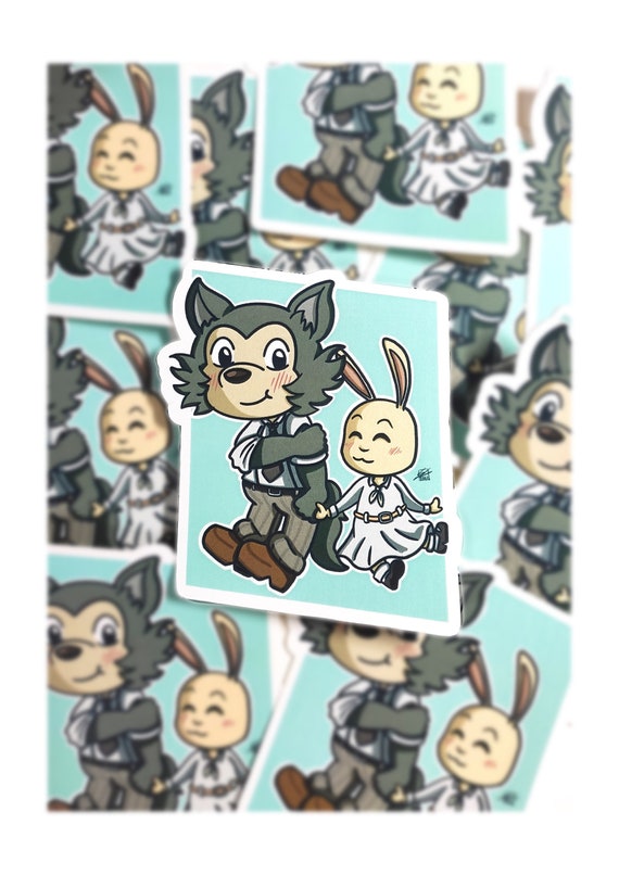 BEASTARS Legoshi & Haru Sticker Anime Waterproof - Etsy