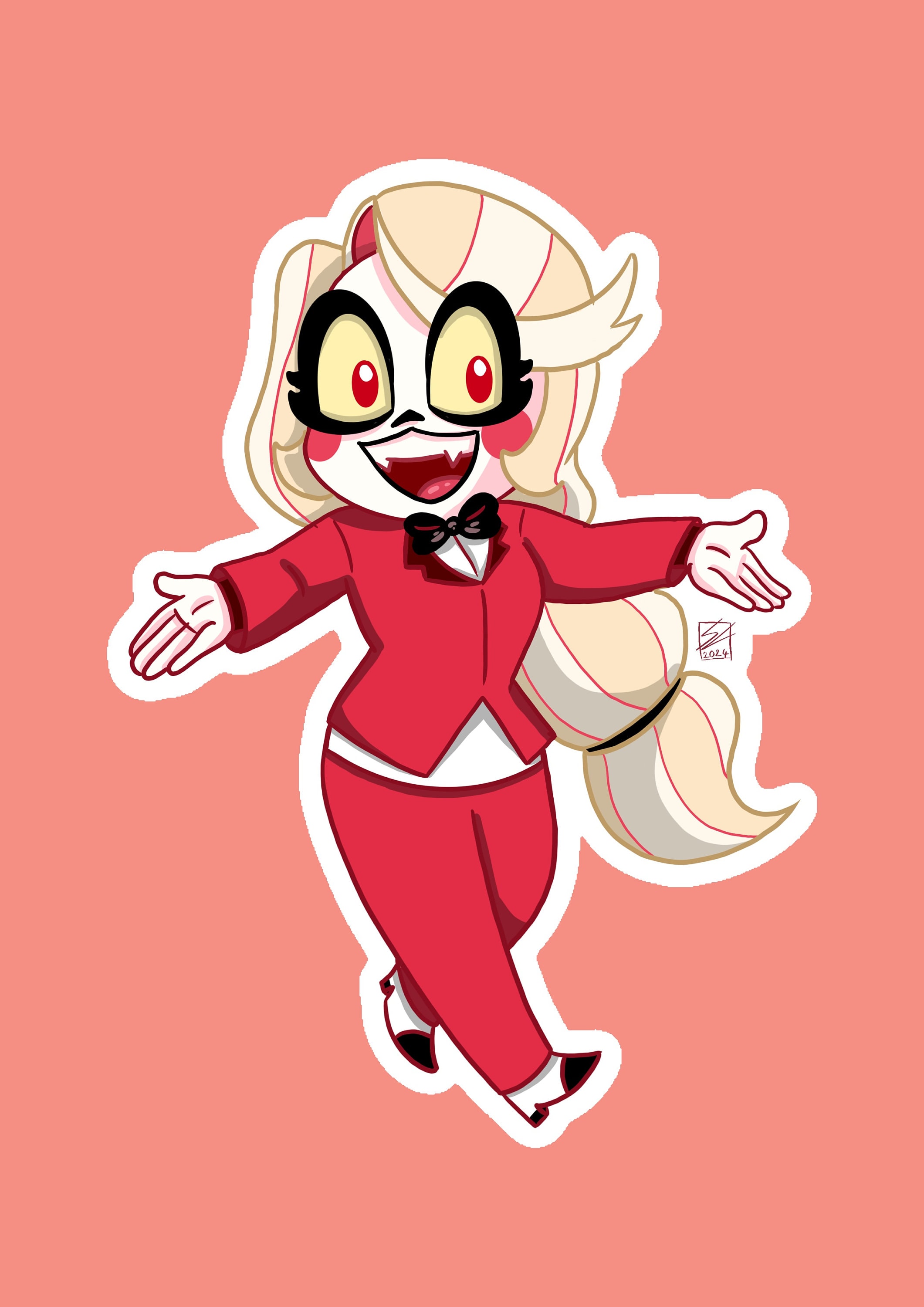 Hazbin Hotel Charlie Morningstar Sticker - Etsy