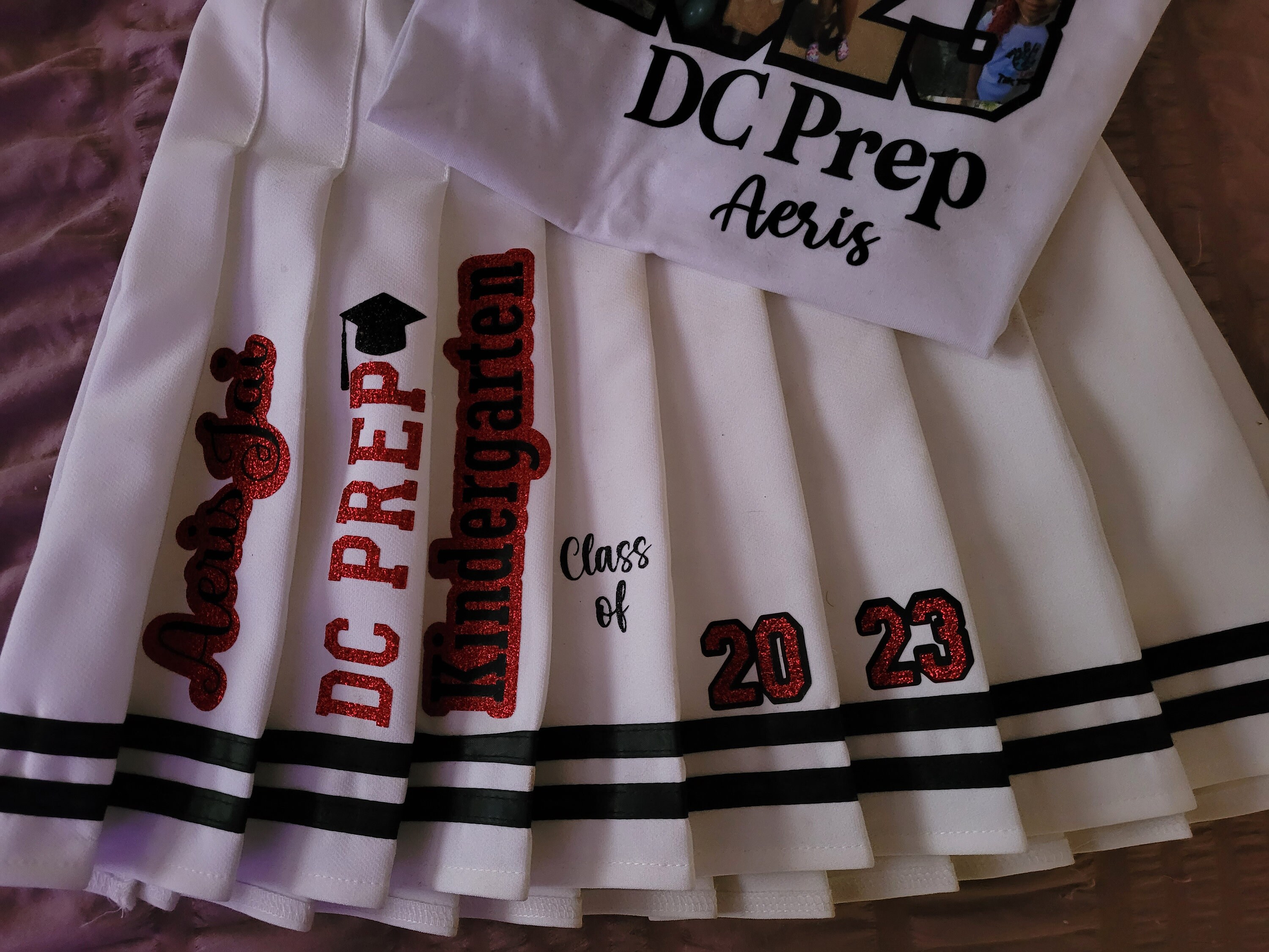 Custom Graduation Pleated Skirt and Shirt Set - Etsy