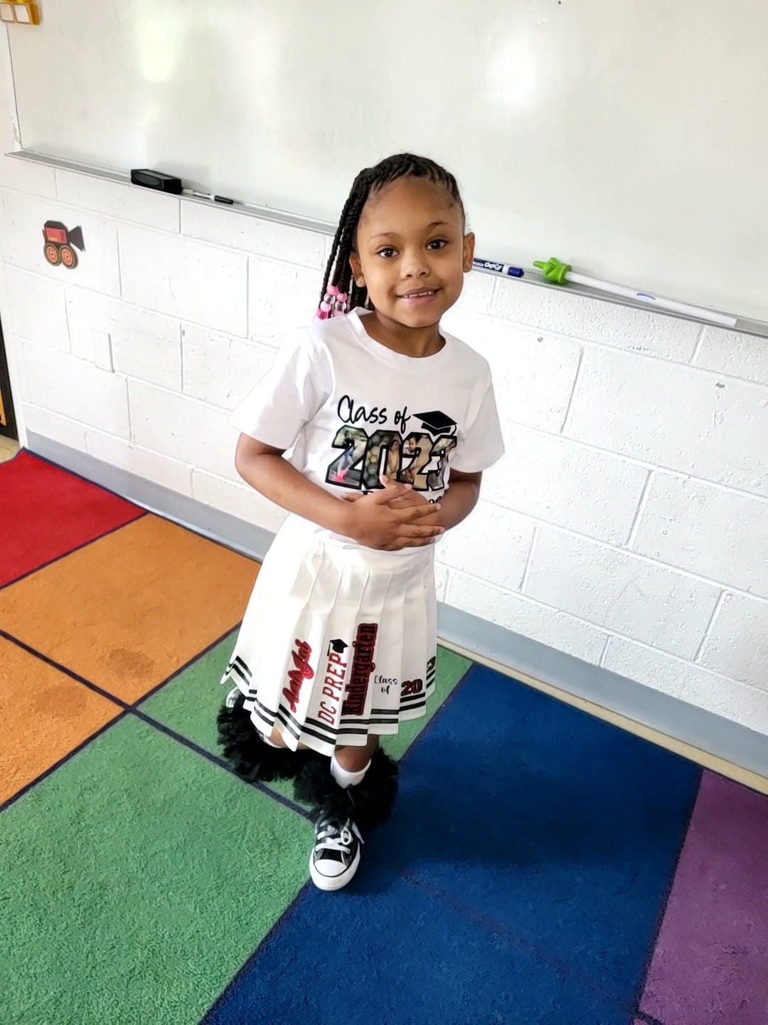 Custom Graduation Pleated Skirt and Shirt Set - Etsy