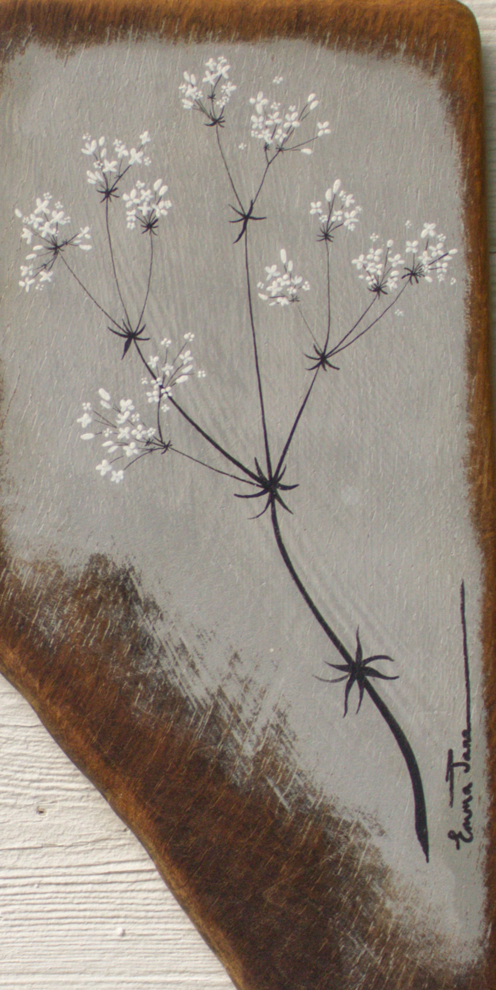 Small Hedge Bedstraw Light Grey Reclaimed Wood - Etsy