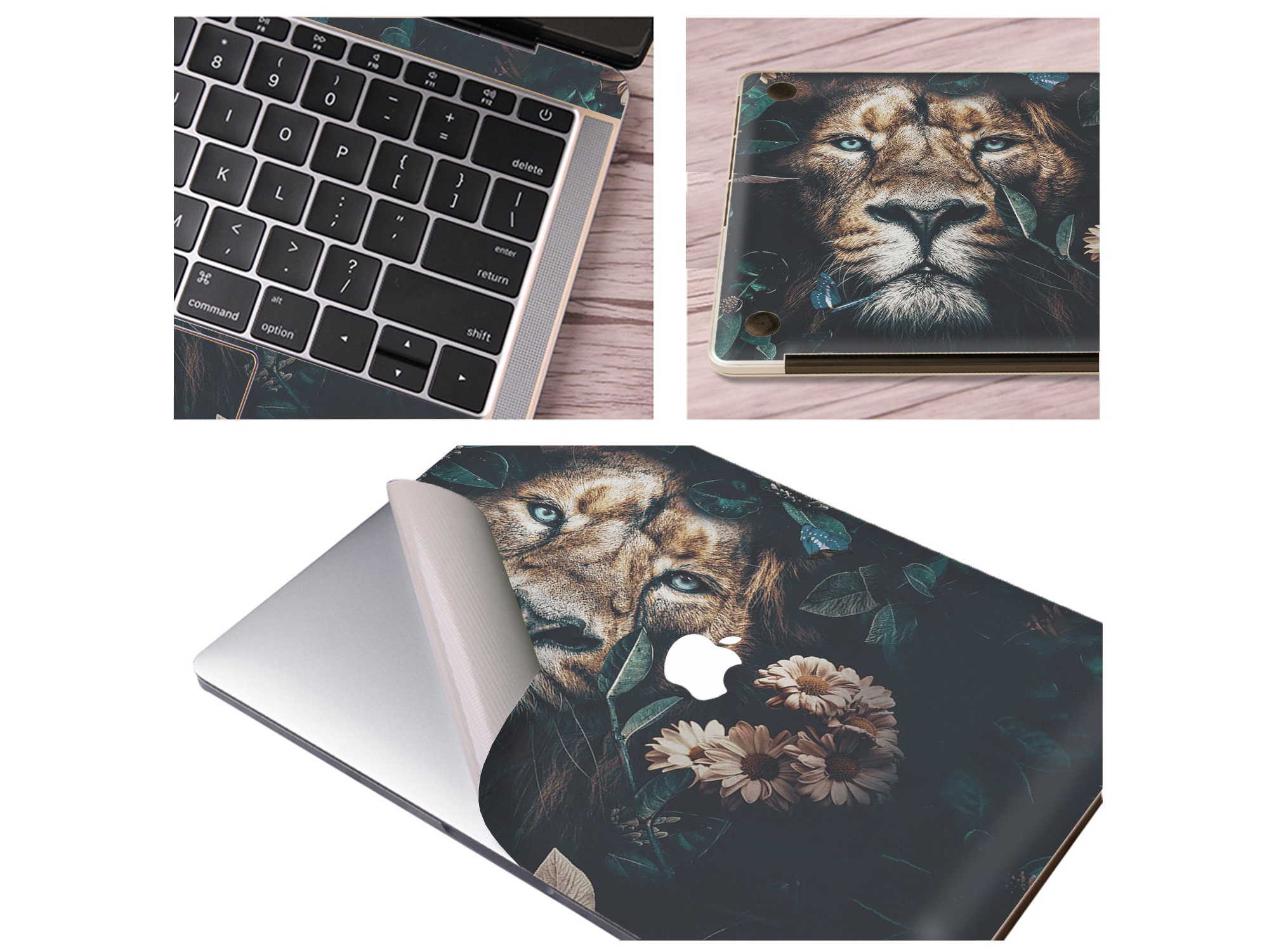 Lion MacBook Air 11 Skin MacBook 15 inch Cover Wildlife Decal | Etsy