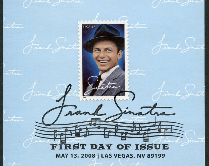 Frank Sinatra Vintage US Postage Stamp First Day of Issue Souvenir - Etsy