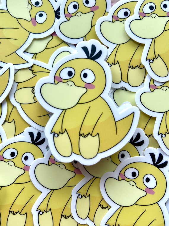 Waterproof Silly Psyduck Sticker | Etsy