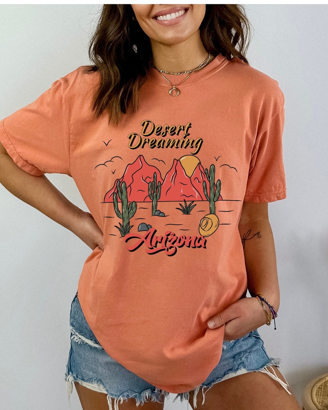 Desert Dreaming Arizona T-shirt Phoenix Arizona Desert Tee - Etsy