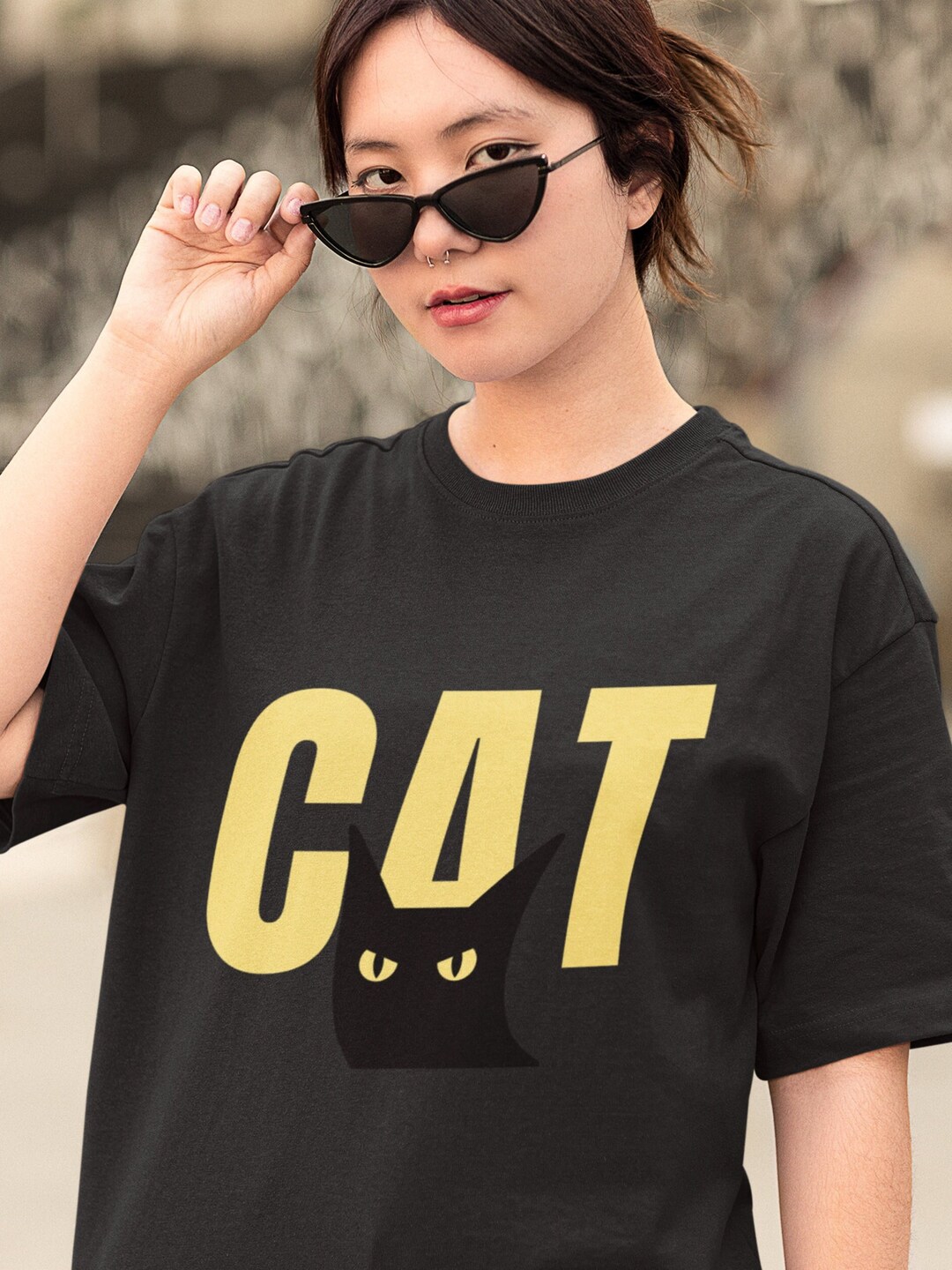 Cat Shirt Black Cat Cats Cat Lady Cat Lover Superstitious - Etsy