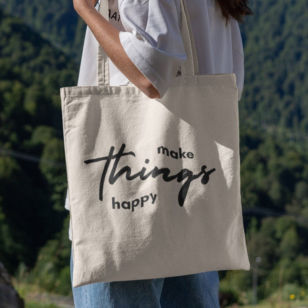 Make Things Happy,gifts for Her, Best Gifts,cute Bags,cotton,canvas ...