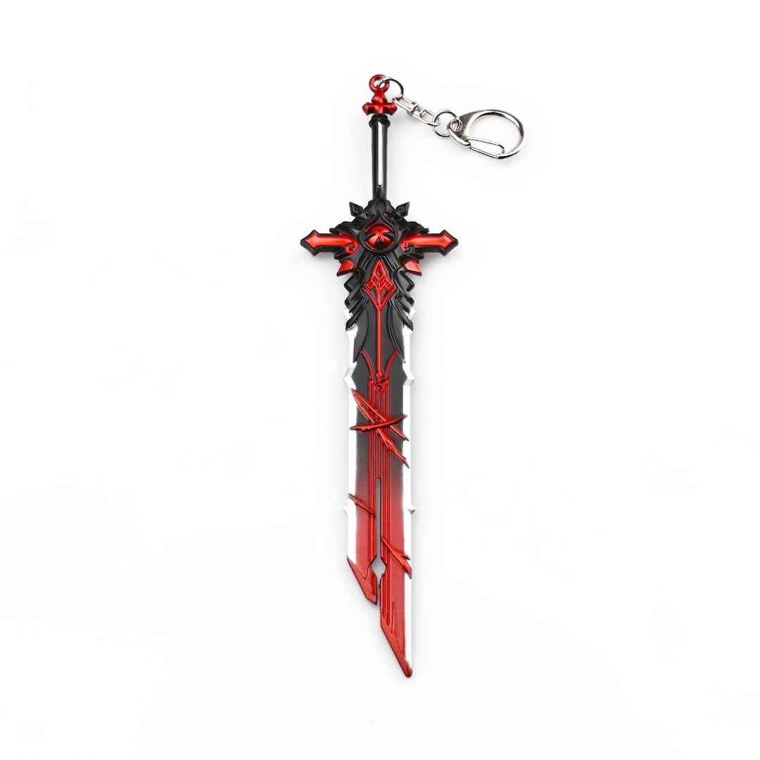 Broken Wolf's Gravestone Sword Metal 22 Cm Keychain Genshin Impact - Etsy