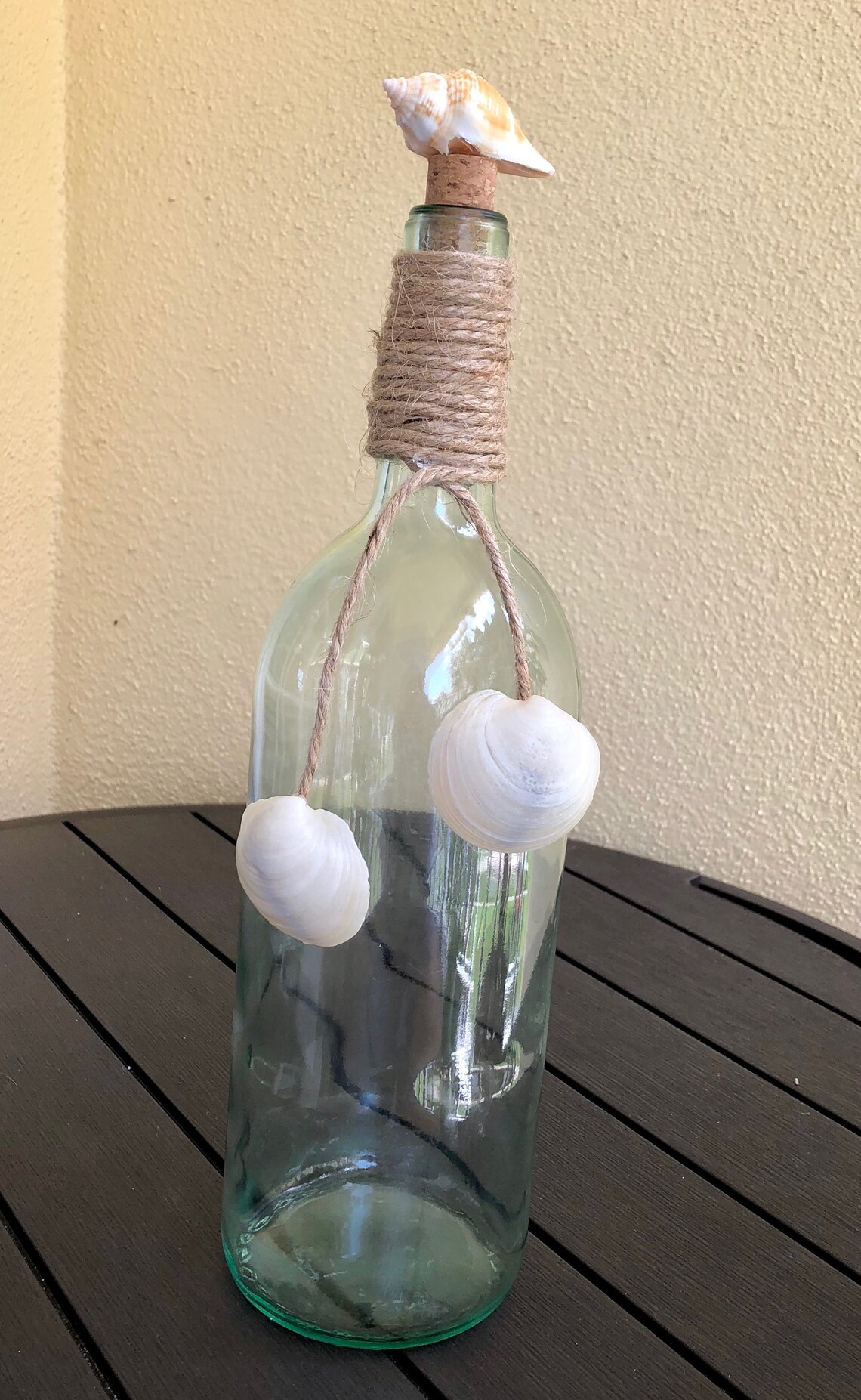 Tall Custom Seashell Bottle | Etsy
