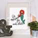 Printable Art, Love Puns, We Mermaid for Each Other, Printable Card ...