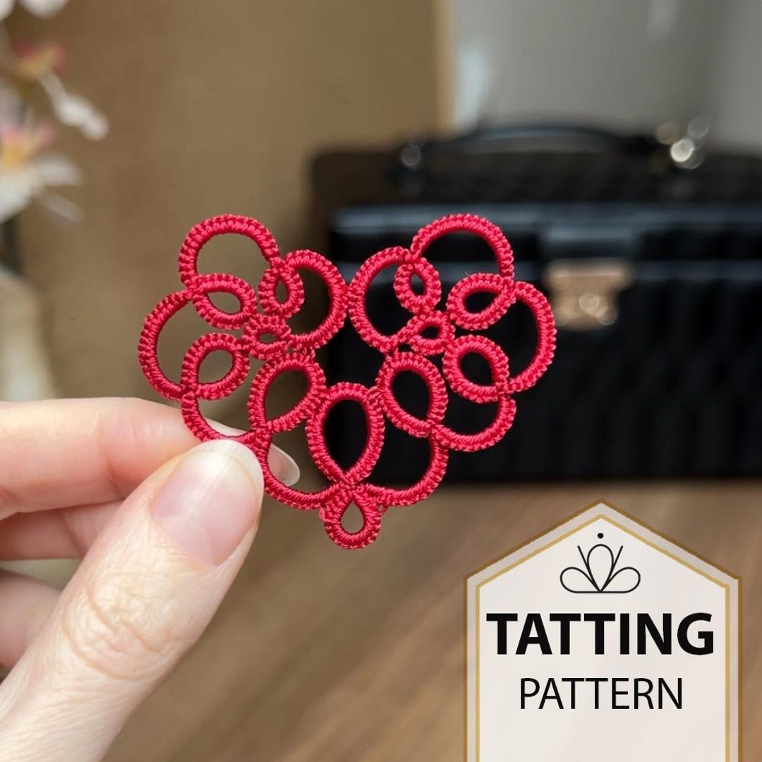 Heart Tatting PDF Pattern – Shuttle & Needle Tatting for St. Valentine ...