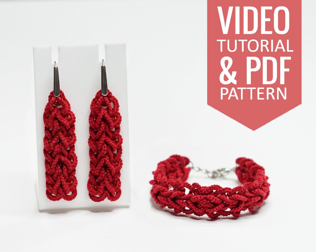 Needle Tatting PDF Pattern & Video Tutorial of Red Multi Layered ...