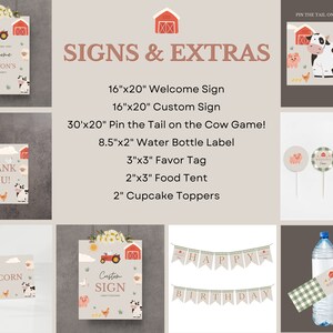 Farm Animal Birthday Bundle | Instant Download | Editable Templates - Etsy