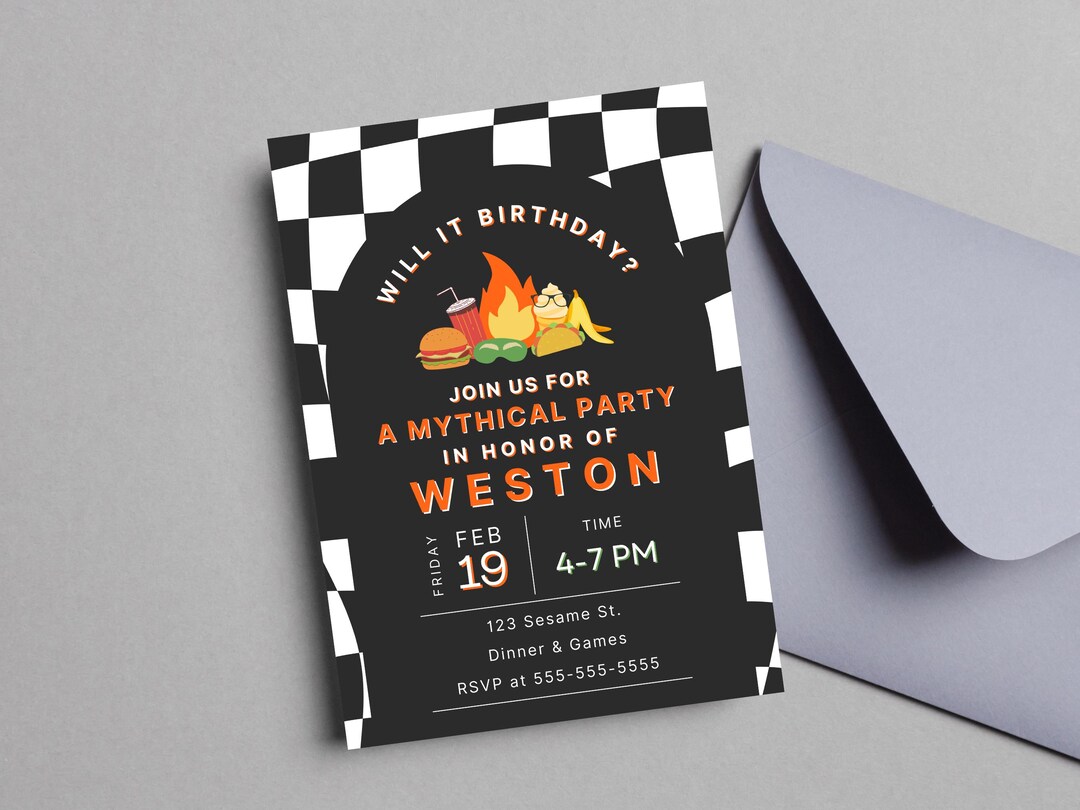 GMM Inspired Birthday Invitation | Instant Download | Editable Template ...
