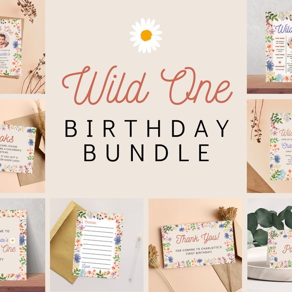 Wild One Birthday Bundle - Etsy