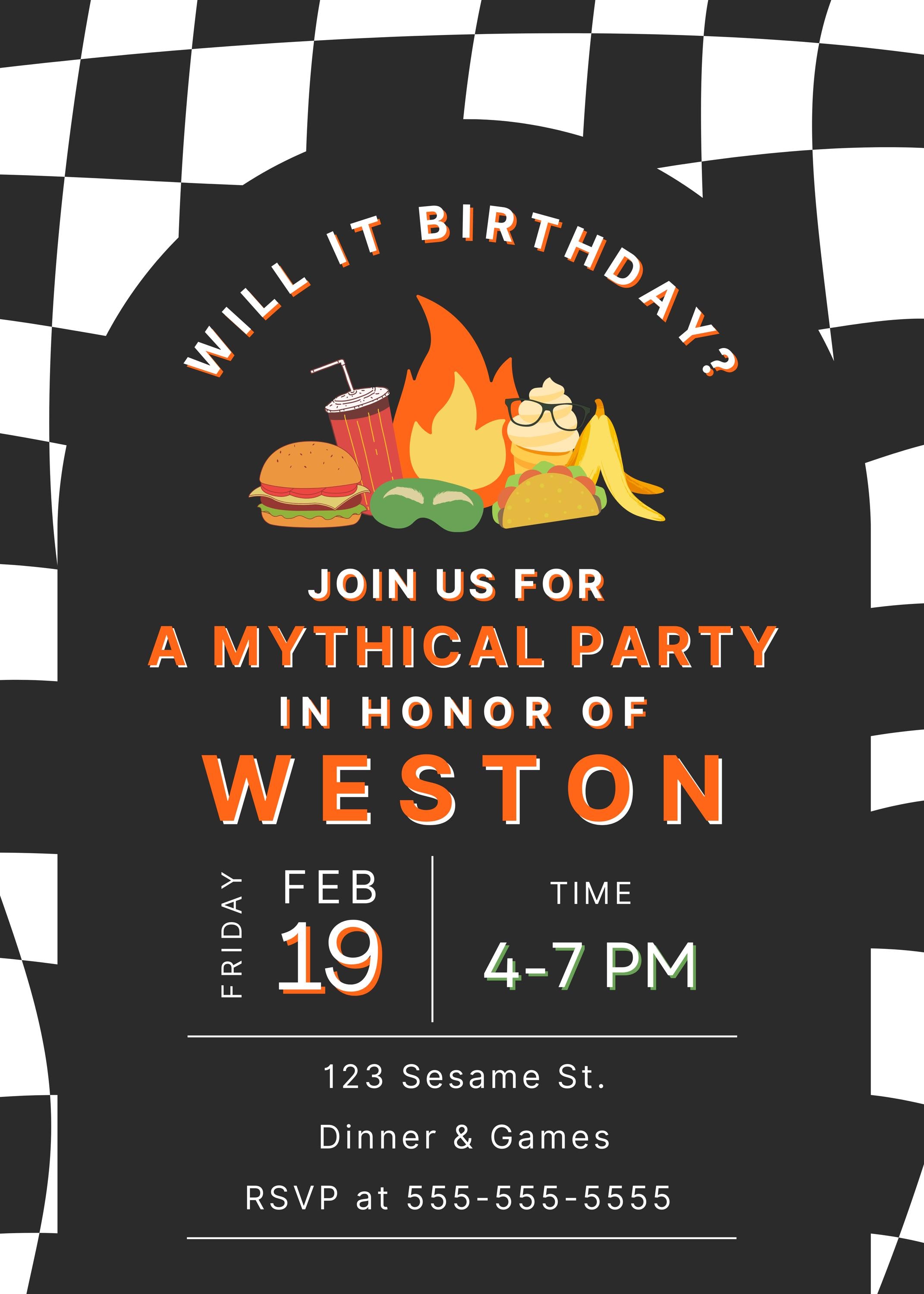 GMM Inspired Birthday Invitation | Instant Download | Editable Template ...