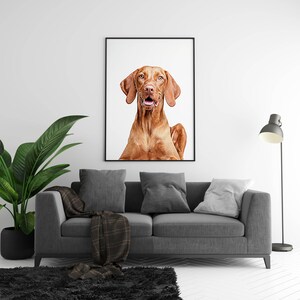 Custom Pet Portrait, Personalized Wall Art, Custom Dog Art Poster - Etsy