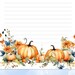 Pumpkin Printable Stationery, Printable Writing Paper With Pumpkin ...