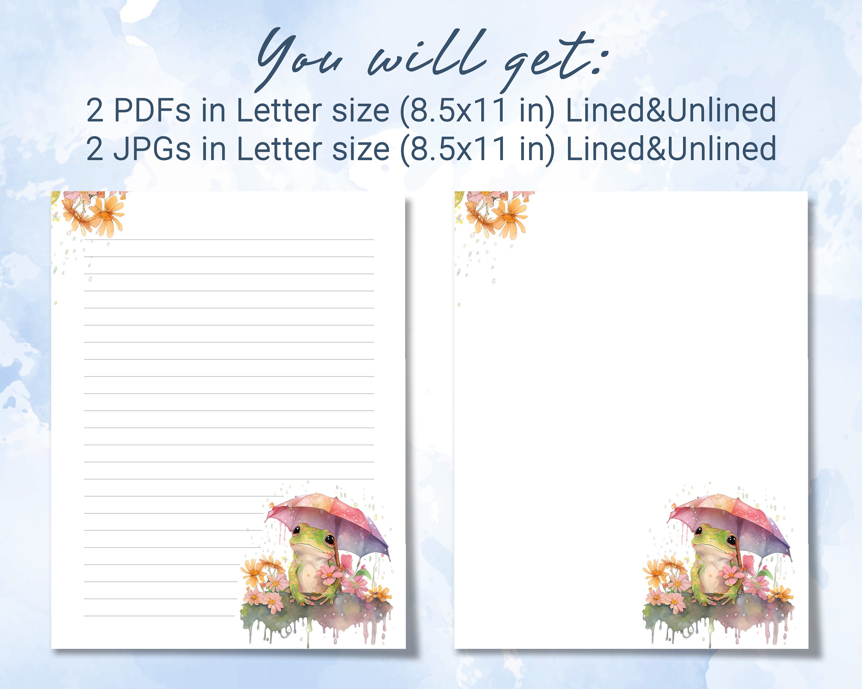 Printable Stationery Lined Paper, Printable Writing Paper With ...