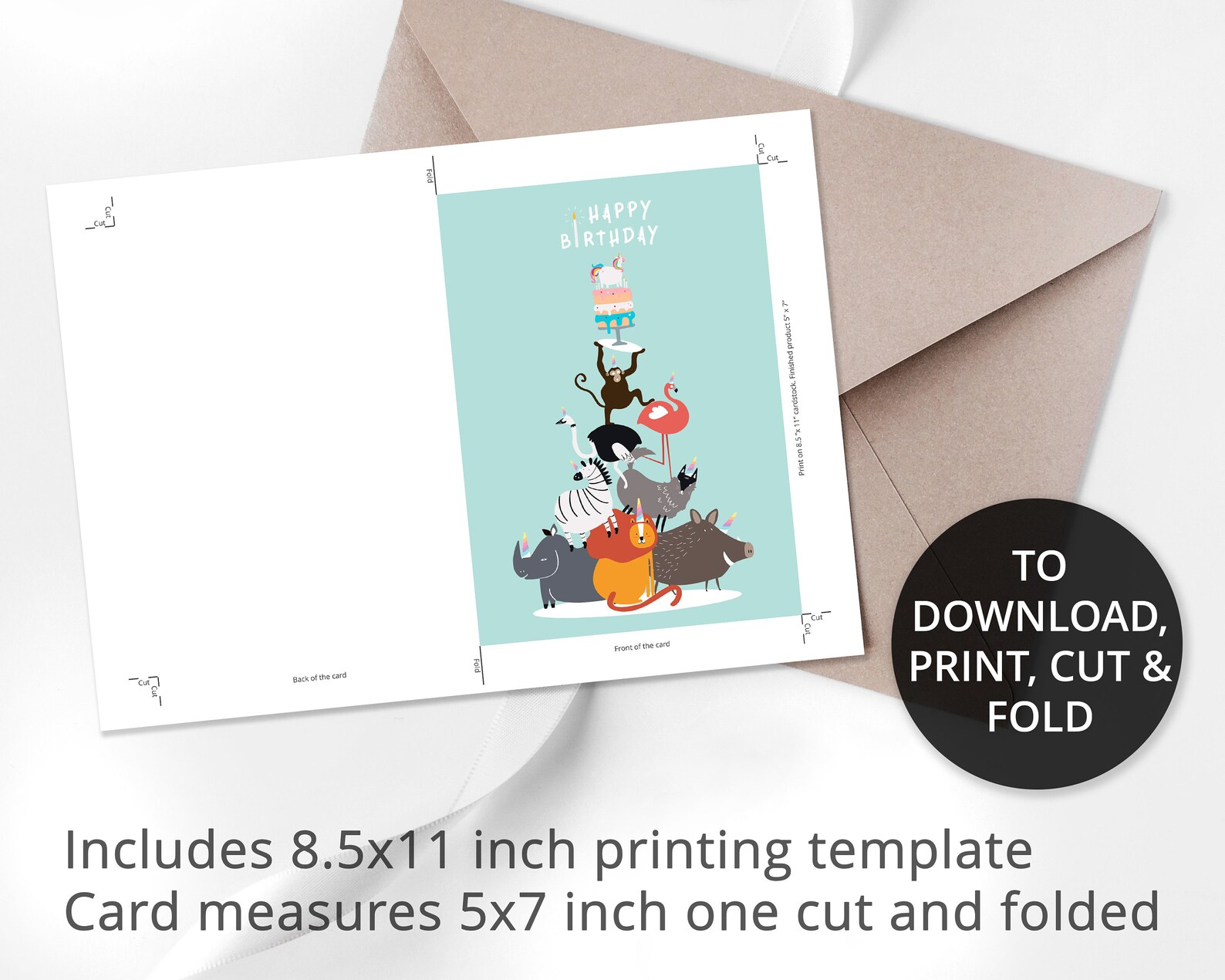 Printable Birthday Card, Printable Birthday Card Funny, Digital ...