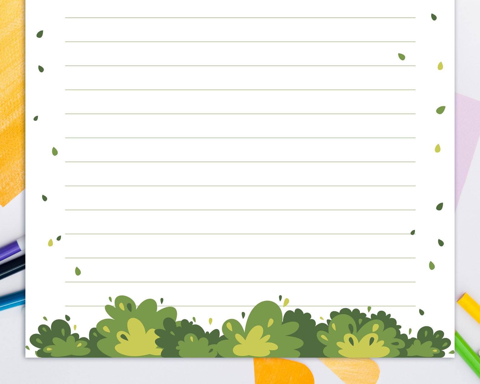 Printable Stationery for Kids, Printable Writing Paper With Fun ...