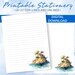 Printable Stationery Paper With Four-leaf Clover, Printable Writing ...