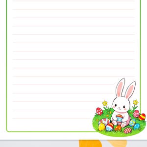 Printable Stationery for Kids, Printable Writing Paper With a Cute ...