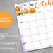 Editable October 2024 Calendar, Cute Halloween Wall Calendar With ...