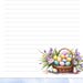 Printable Stationery Paper With an Easter Background, Happy Easter ...