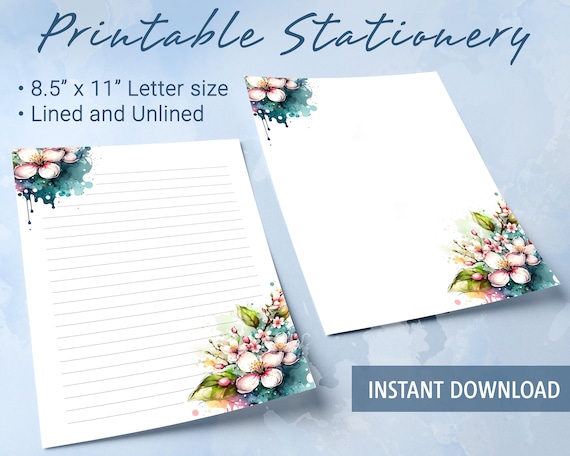 Spring Stationery Paper