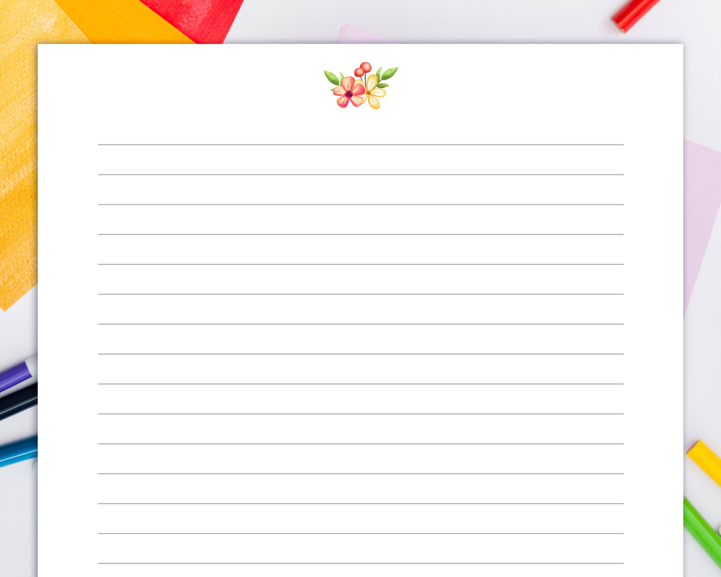 Printable Stationery for Kids Printable Writing Paper With - Etsy