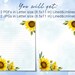 Printable Sunflower Stationery Lined Paper, Printable Writing Paper ...