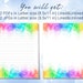 Printable Stationery Lined Paper With Watercolor Rainbow Background ...