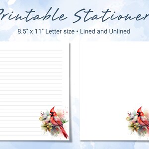 Printable Stationery Lined Paper, Printable Writing Paper With Cute ...