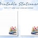Printable Stationery Lined Paper, Printable Writing Paper With a Stack ...