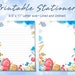 Back to School Printable Stationery, Printable Writing Paper With ...
