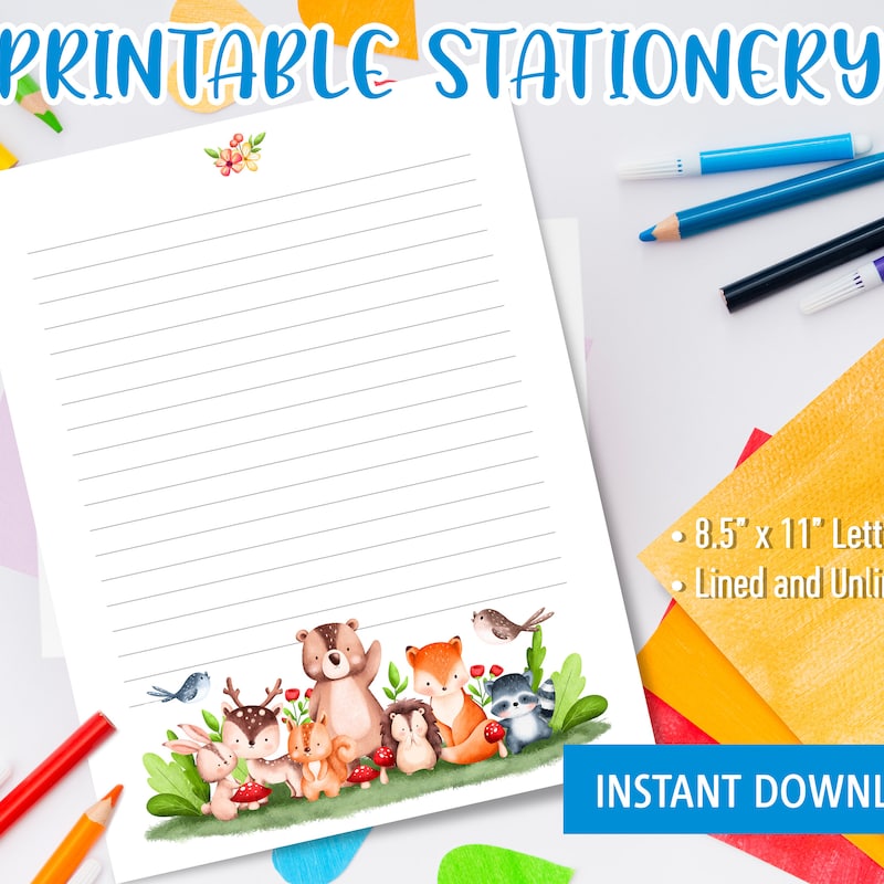 Animals Stationary Set - Etsy