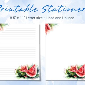 Printable Stationary Paper, Printable Writing Paper With Juicy ...