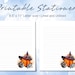 Halloween Printable Stationery, Printable Writing Paper With Watercolor ...