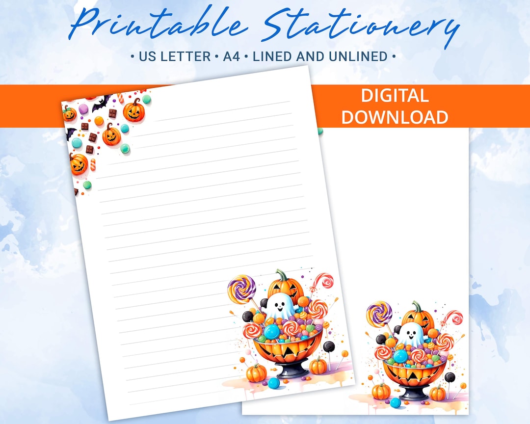 Printable Stationery Lined Paper, Printable Writing Paper With ...
