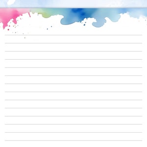 Printable Stationery Paper With an Easter Background, Happy Easter ...