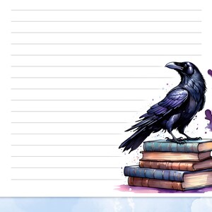 Printable Stationery Lined Paper, Printable Writing Paper With a Black ...