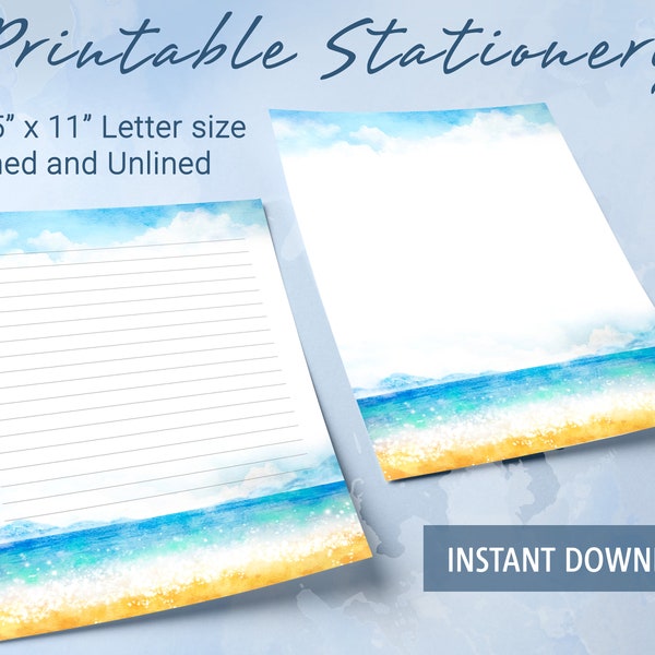 Beach Writing - Etsy